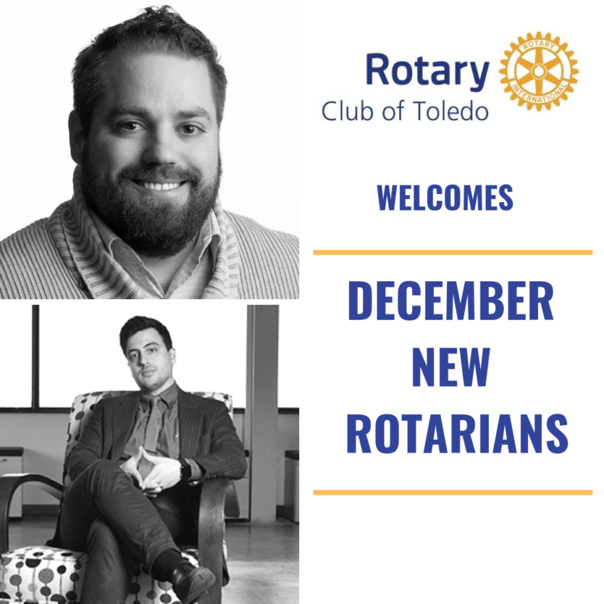 Toledo Rotary Club Welcomes Two New Members | Rotary Club of Toledo